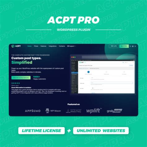 Acpt Advanced Custom Post Types Pro With Original License Key