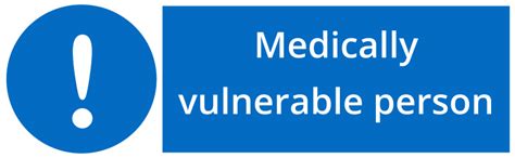 Medically Vulnerable Patient Information Sign Openclipart