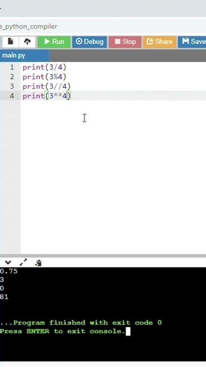 Some Operations On Numbers In Pytho Python Programs