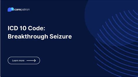 Breakthrough Seizure Icd 10 Cm Codes