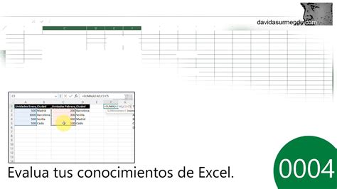 0004 evalúa tus conocimientos de excel sumar varios rangos de celdas