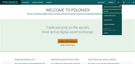 [공지] 폴로닉스 Poloniex 거래소 Api Key 등록 방법 By Watchbot Medium