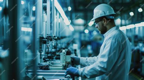 Premium Photo Engineer Monitoring Robotic Automation Aig41