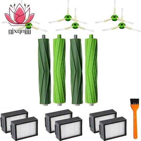 適用於 Irobot Roomba I7 I7 E5 E6 機器人吸塵器配件的替換零件主刷邊刷 Hepa 過濾器 蝦皮購物