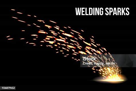 투명 한 배경에 고립 된 용접 금속 화재 불꽃의 창조적 인 벡터 일러스트 철 절단 템플릿 동안 아트 디자인 추상적인 개념 그래픽 용접 요소 용접에 대한 스톡 벡터 아트 및