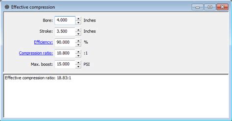 Speed Wiz Turbo Compression Ratio Calculation