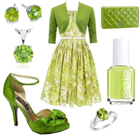 Green Peridot Dress Vintage Inspired Outfits Green Peridot Fashion