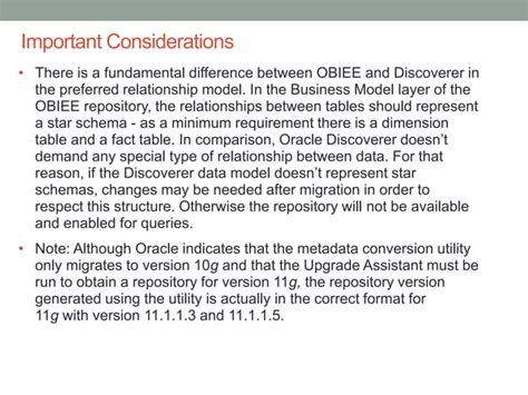Discoverer To Obiee Migration Ppt
