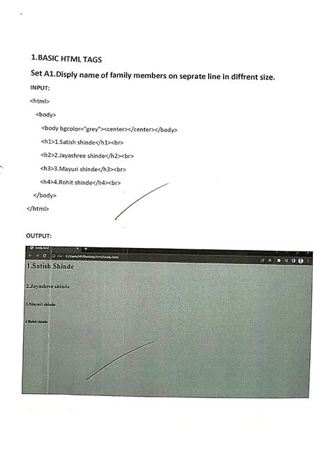 fybca 2nd sem assignment 1 html bachelors of business administrative in computer application