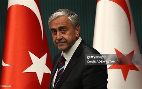 Newly Elected Turkish Cypriot Leader Mustafa Akinci Gives A Press