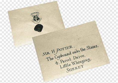 해리포터 페이퍼 호그와트 레터 북 Harry Potter 사진술 필름 Png Pngegg