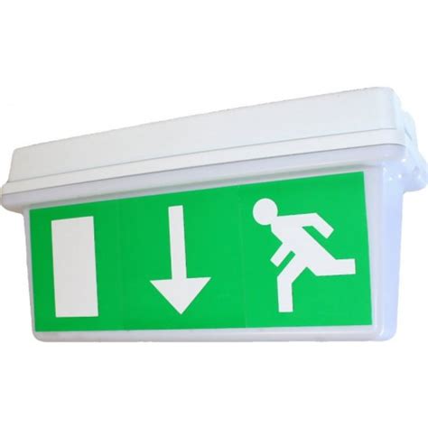 8W Double Sided Exit Sign C W Legend Kit EX358M EML Direct