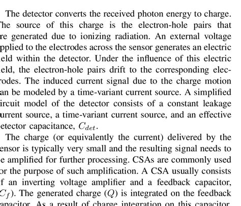 Block Diagram Of A Generic Capacitive Detector Readout System