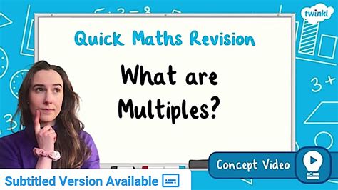 👉 What Are Multiples Ks2 Maths Concept Video Twinkl