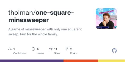 Github Tholman One Square Minesweeper A Game Of Minesweeper With