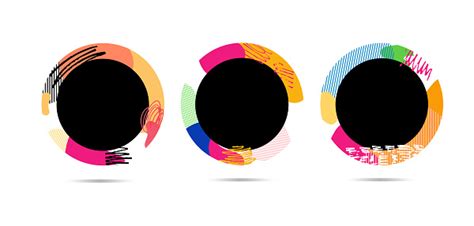 밝은 색상 추상 적 요소입니다 포스터 배너 소셜 미디어 게시물에 대 한 템플릿 디자인 색상 트렌디 한 색상 밝은 손으로 그린 낙서 추상적 인 배경 0명에 대한 스톡 벡터