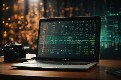 binary codes laptop programing codes wallpaper download ai generated
