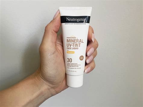 We Tested Out Neutrogenas Purescreen Mineral Uv Tint Face Liquid Sunscreen