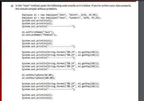 solved create a new project labll 1 create an employee