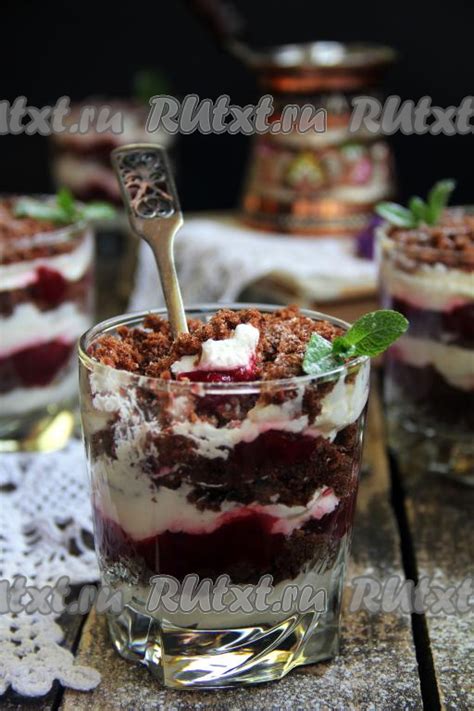 Трайфл Чёрный лес 10 фото в рецепте