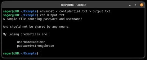 Replace Environment Variables Using The Envsubst Command