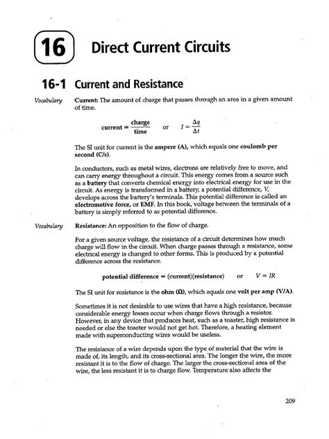Chapter 16 Direct Current Circuits Problem Solving Exercises Pdf