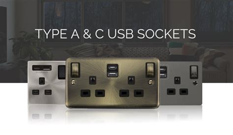 Click Scolmore Type A C USB Sockets