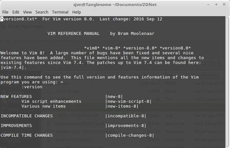 Classic Unixlinux Editor Vim Gets First Update In Years Zdnet