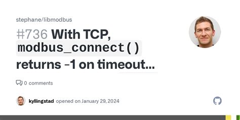 With Tcp `modbusconnect` Returns 1 On Timeout But Does Not Set `errno` · Issue 736