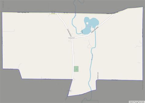 Map Of Hebron Cdp Wisconsin Thong Thai Real