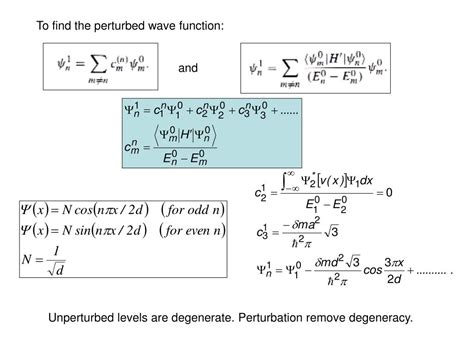 Ppt Time Independent Perturbation Theory 1 Powerpoint Presentation Id732759