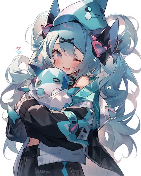 Cute Blue Hair Girl By Elffyie On Deviantart