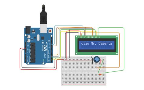 Circuit Design Display Lcd Con Potenziometro Tinkercad