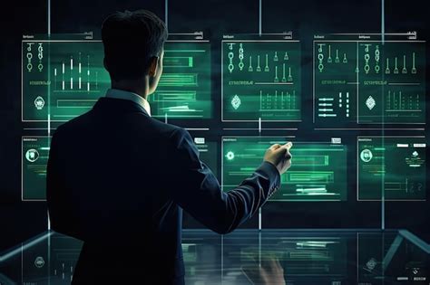 Premium Photo Business Man In Suit Puts Check Mark On Dashboard