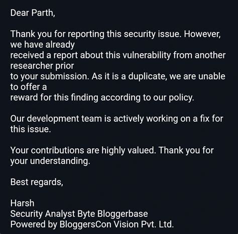 Parth Rana On Linkedin Cybersecurity Bugbounty Vapt