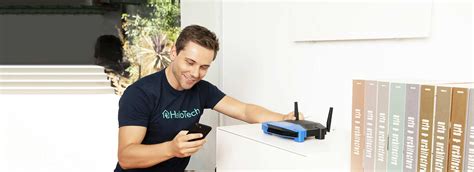 Set Up A New Wifi Connection Via A Wireless Network Router Service Near