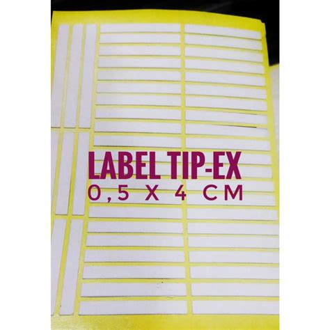 Jual Label Tip Ex Label Kecil Label Pembatas Label Undangan Shopee Indonesia