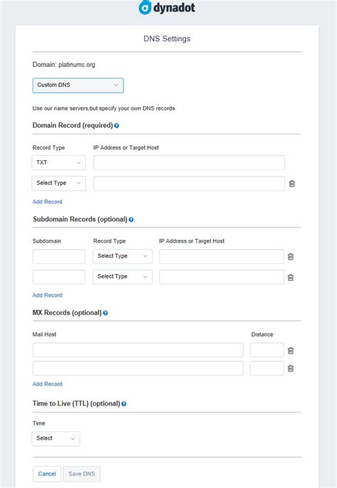 How To Add TXT Record On Dynadot NamePros