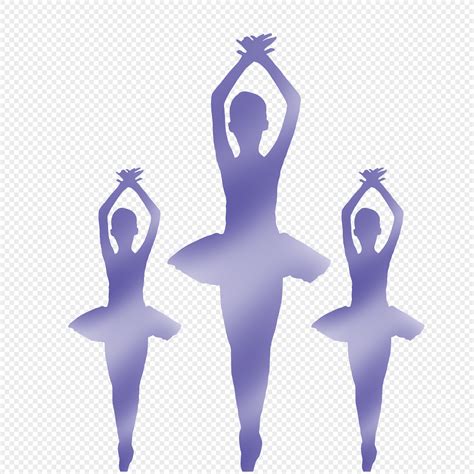발레 댄서의 실루엣 Png 일러스트 무료 다운로드 Lovepik