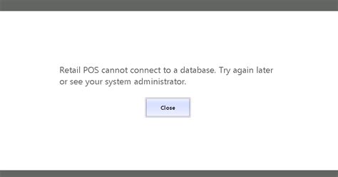 DAX Dude Dynamics AX AX For Retail POS Error On Startup Retail POS Cannot Connect To A
