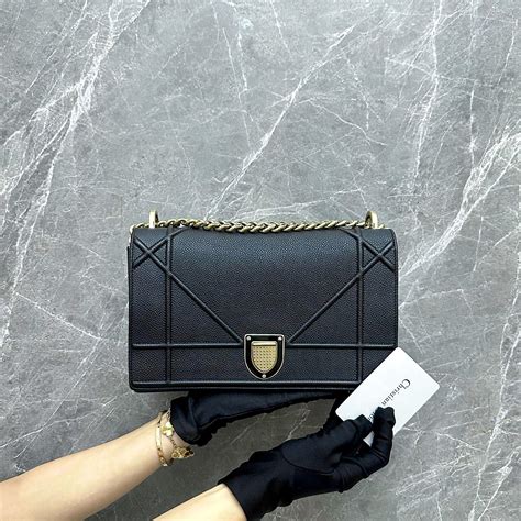 Dior Diorama Medium Ama Calfskin Black Ghw Luxury Bags And Wallets On