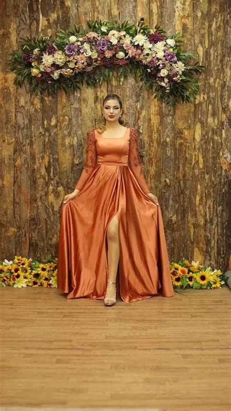 Rust Orange Bridesmaid Dresses Video Orange Bridesmaid Dresses