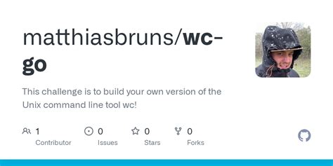 github matthiasbruns wc go this challenge is to build your own