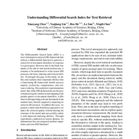Understanding Differential Search Index For Text Retrieval Acl Anthology