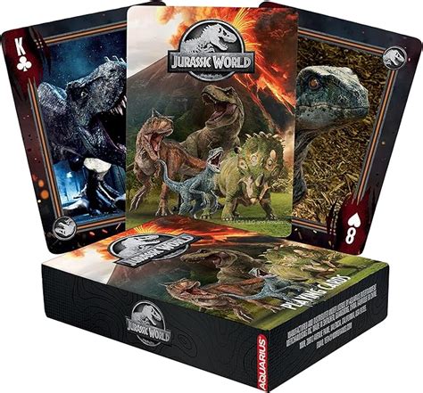 Aquarius Jurassic World Playing Cards Jurassic World Themed Deck Of