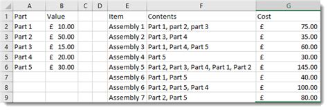 Using VLOOKUP On Multiple Items And How To Split Text Strings