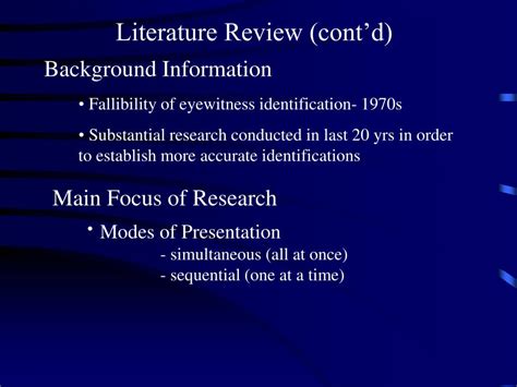 Ppt Investigating The Accuracy Of Eyewitness Identification Powerpoint Presentation Id4155671