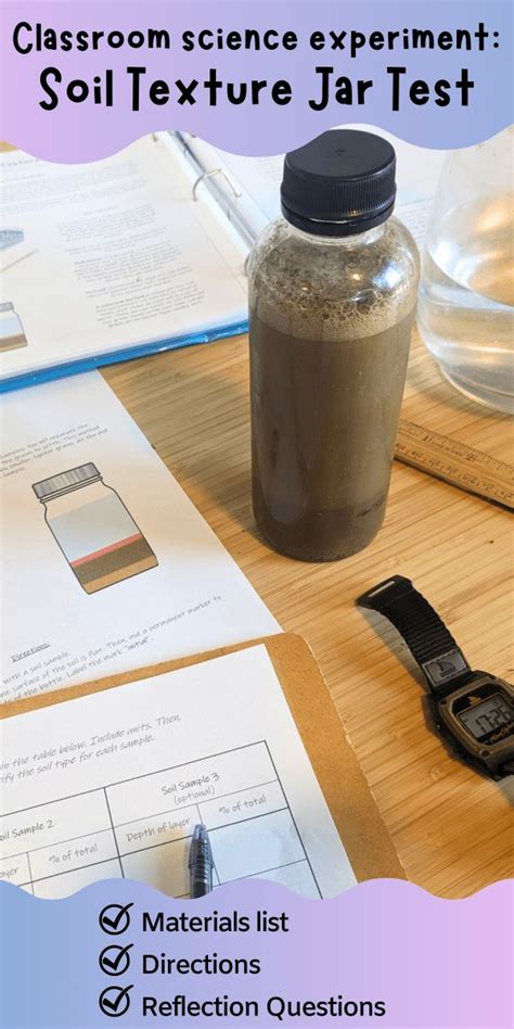 Soil Textures Jar Lab Easy Science Experiment For Your Classroom