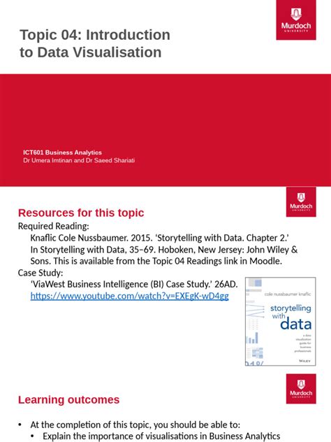 Topic 04 Introduction To Data Visualisation Pdf Cognitive Science