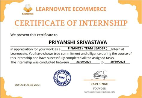 Priyanshi Srivastava On Linkedin Internship Opportunity Ecommerce